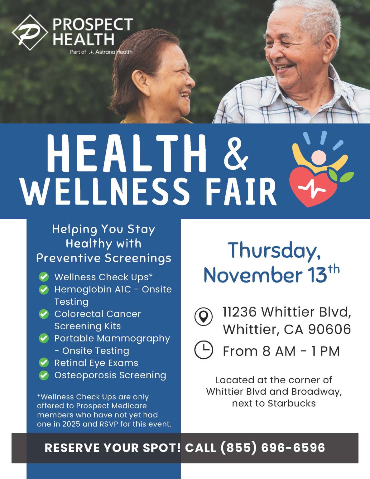 November 13, 2025 – Prospect Health & Wellness Fair in Whittier ...